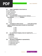 Principles of Management MCQ With Answers PDF | PDF | Psychological ...