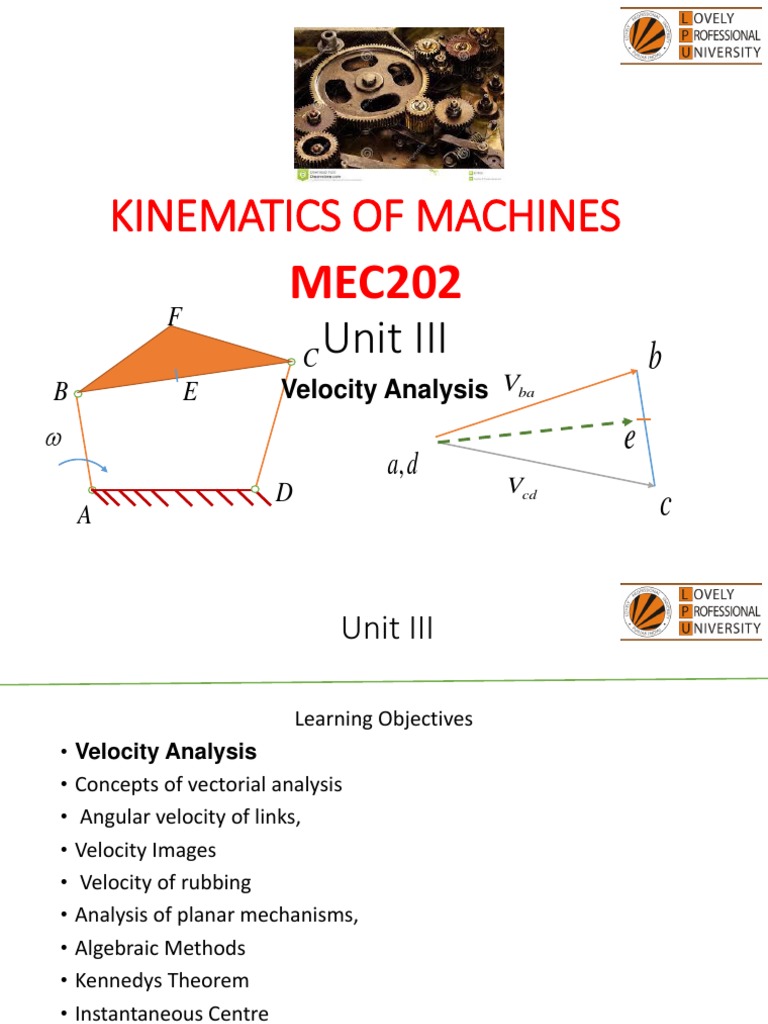 Velocity Analysis | PDF | Euclidean Vector | Kinematics