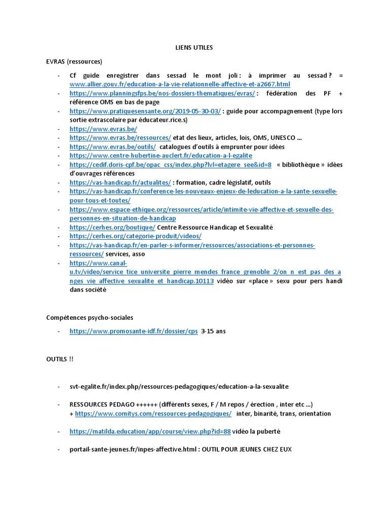 Liens Utiles | PDF