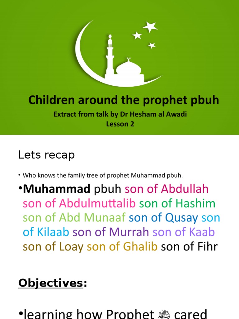 Children Around The Prophet 2 | PDF | Wellness