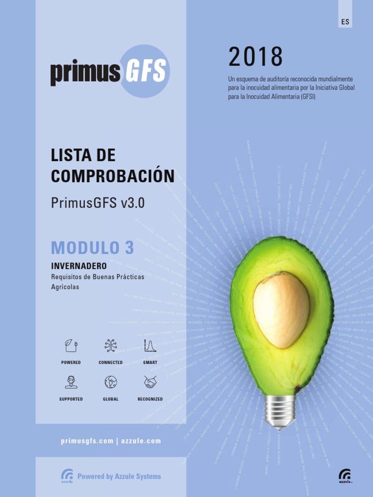 Az PGFS Docs V3 Checklist Mod3 Esp | PDF | Lavado de manos | Plaga (organismo)