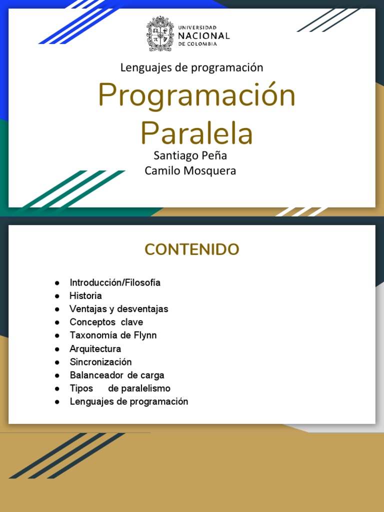 Presentacion - P Computacion Paralela PDF | PDF | Unidad Central de procesamiento | Hilo ...