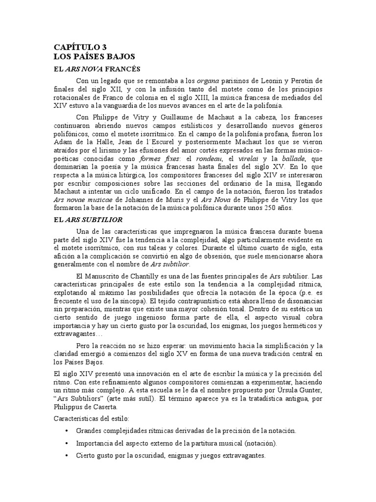 El Ars Nova Francés | PDF