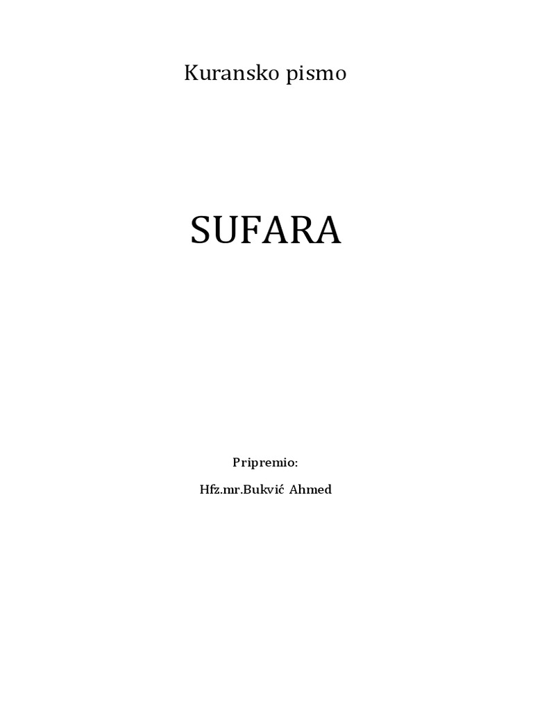 Sufaraa | PDF