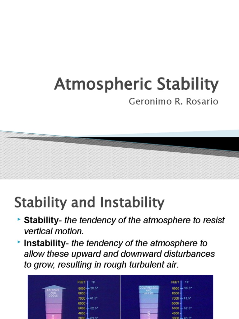 Atmospheric Stability | PDF