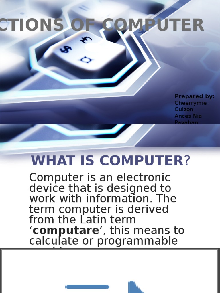 Function of Computer | PDF | Computers