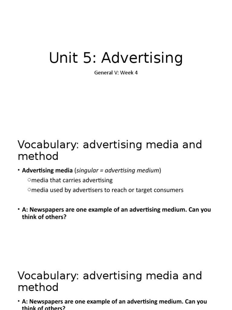 JSS3 Business Studies: Advertising Methods | PDF