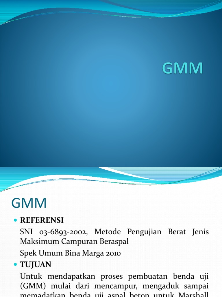 GMM | PDF