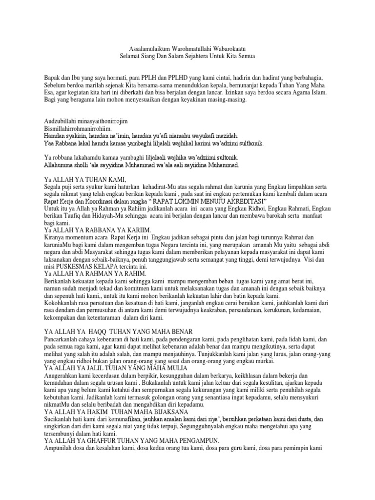 DOA Project | PDF | Agama & Spiritualitas