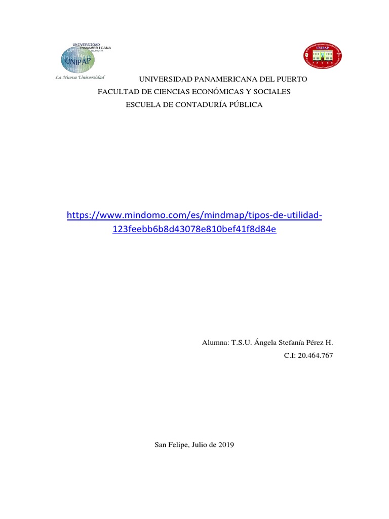 Mapa Conceptual Tipos de Utilidad | PDF