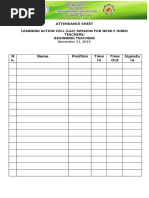 LAC Activity Design | PDF | Teachers | Change