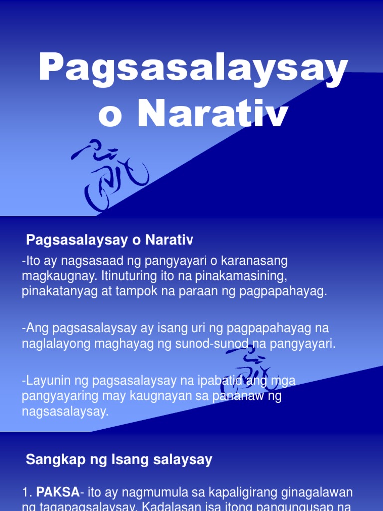 Pagsasalaysay o Narativ | PDF
