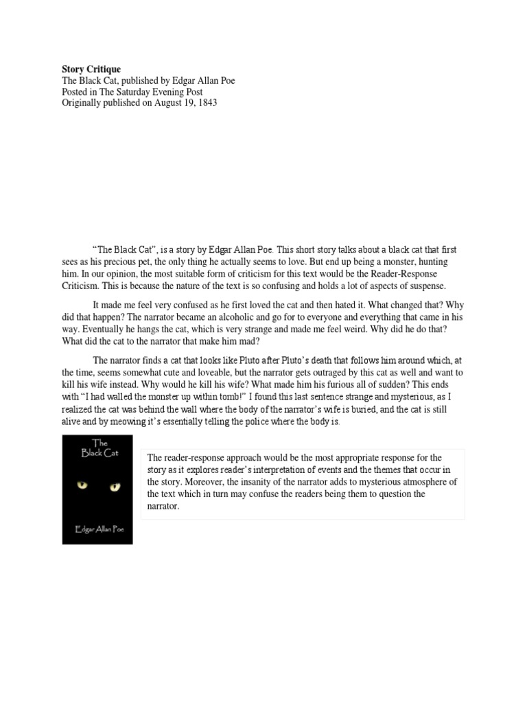 Edgar Allan Poe's "The Black Cat | PDF