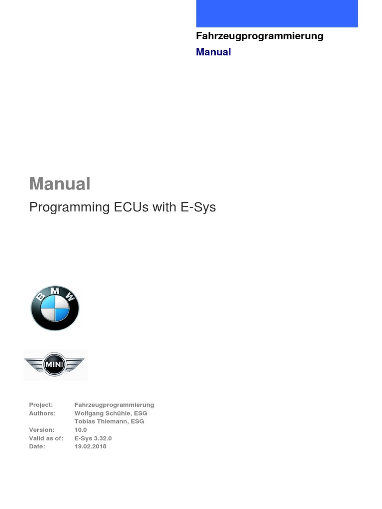 ECU Programming Guide for BMW | PDF