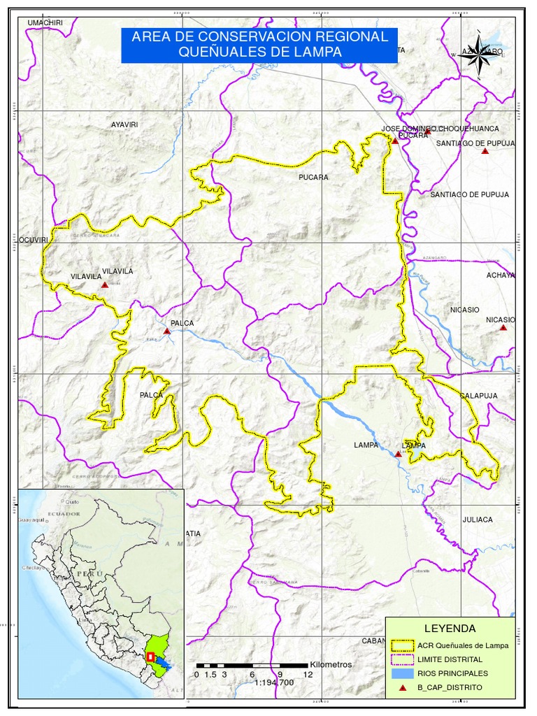 Mapa ACR QUEÑUALES DE LAMPA PDF | PDF