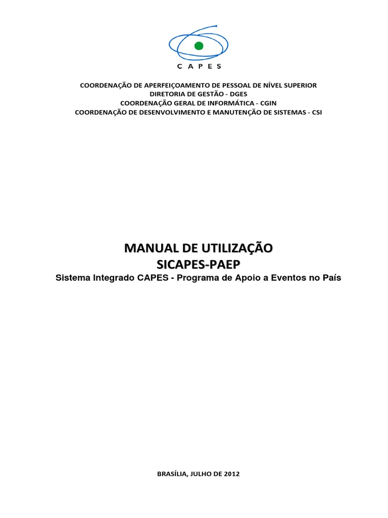 Tutorial SICAPES | PDF