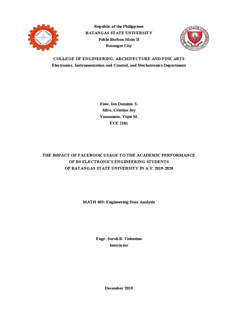 The Impact of Facebook Usage To The Academic Performance of BSECE ...