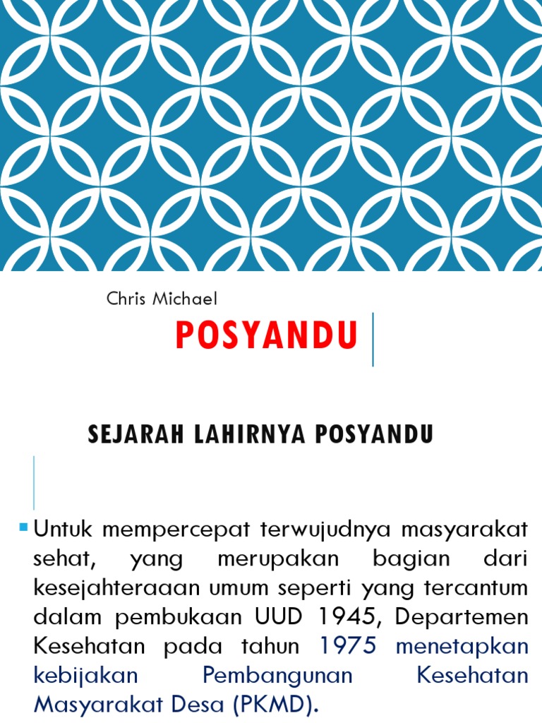 Posyandu | PDF | Ilmu Sosial | Kesehatan Holistik