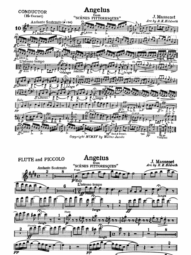 Angelus by Jules Massenet | PDF