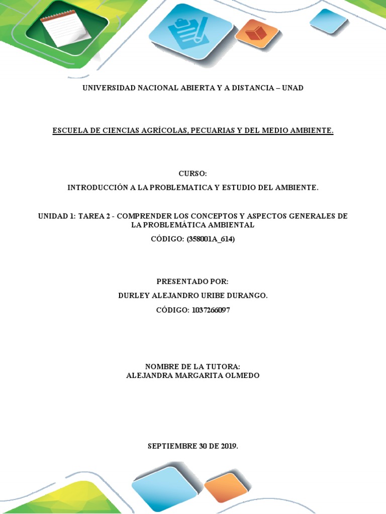 Tarea 2. Comprender Los Conceptos y Aspectos Generales de La ...