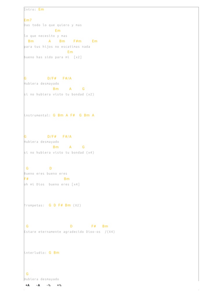 Tu Bondad - (New Wine) - Acordes PDF | PDF