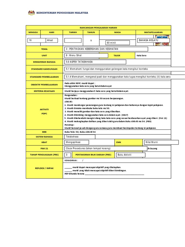 RPH BM THN 1-Unit 9 (M16) | PDF