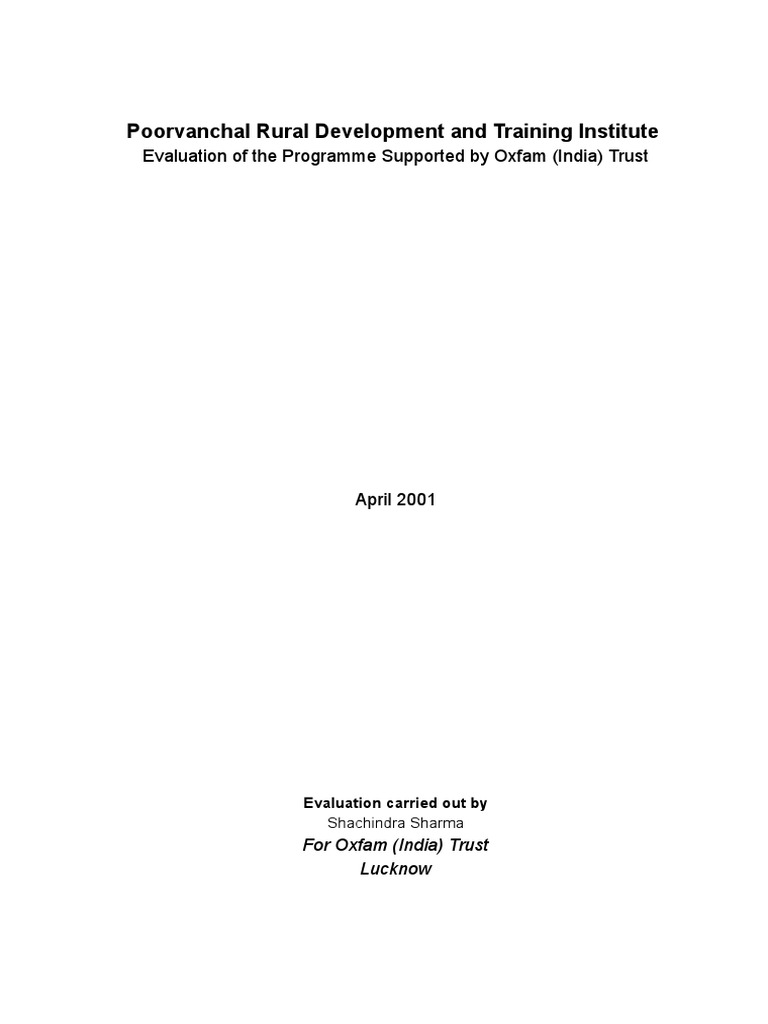 PRDTI Evaluation Report | PDF