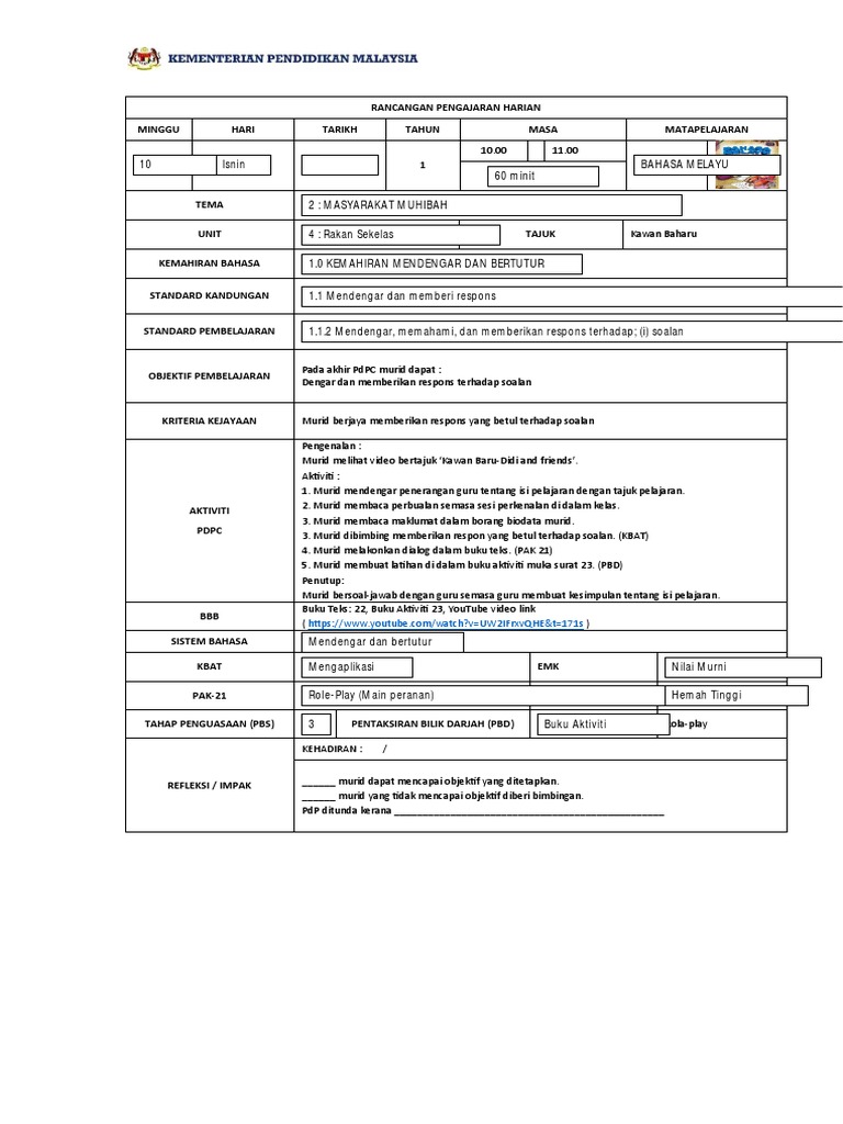 RPH BM THN 1-Unit 4 (m9) | PDF