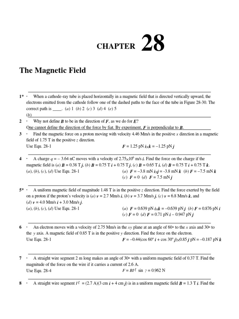 CH 28 Physicsloncap 9 Help | PDF | Rotation Around A Fixed Axis | Electronvolt