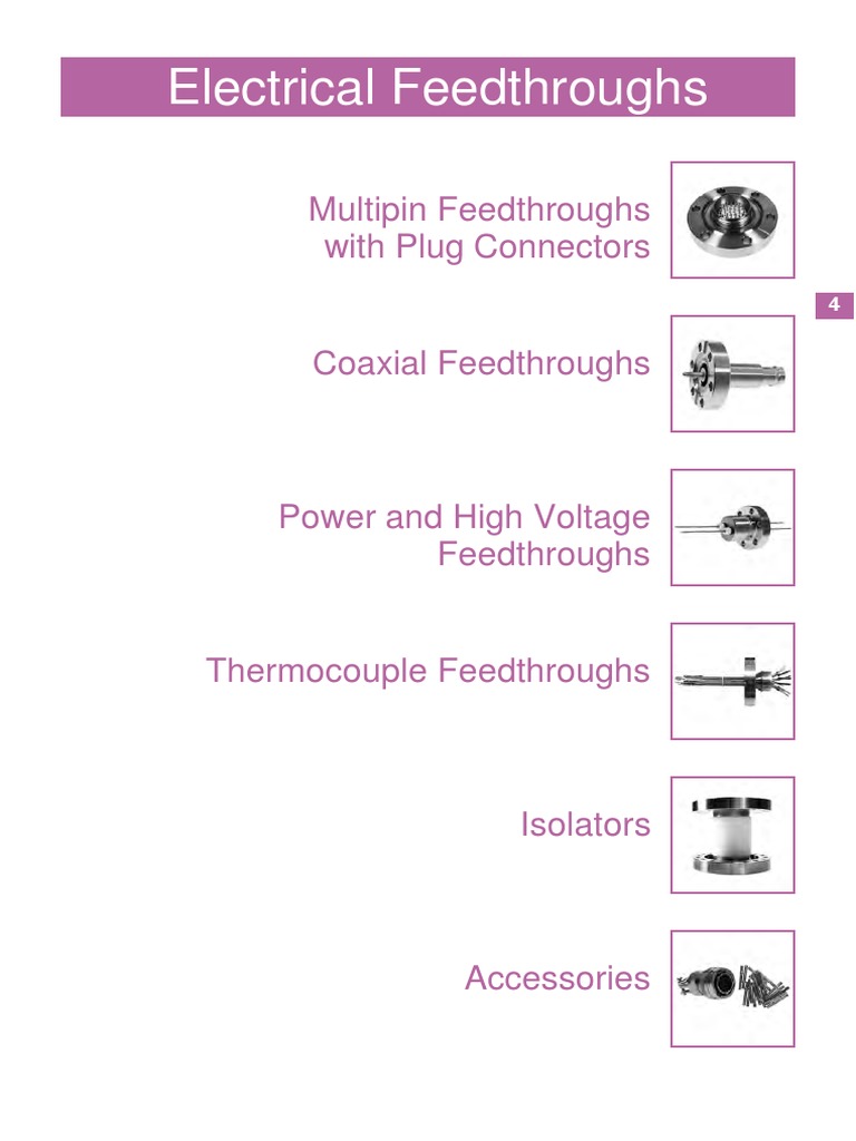 Chapter 04 Electrical Feedthroughs | PDF