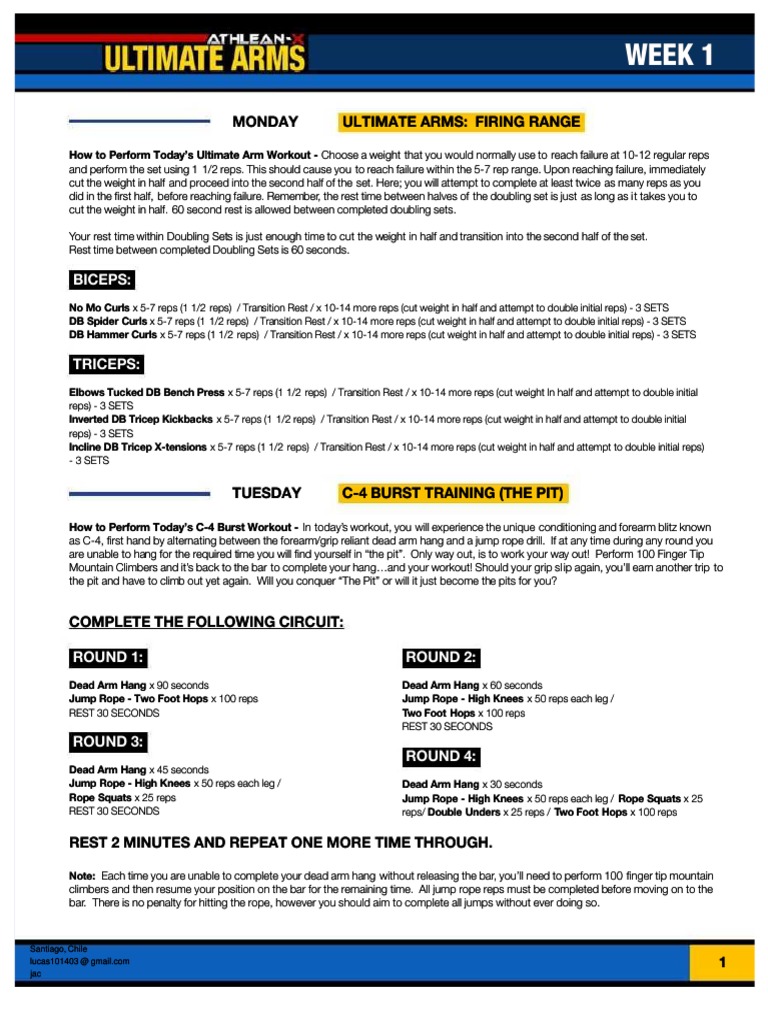 Ultimate Arm Workout Guide | PDF