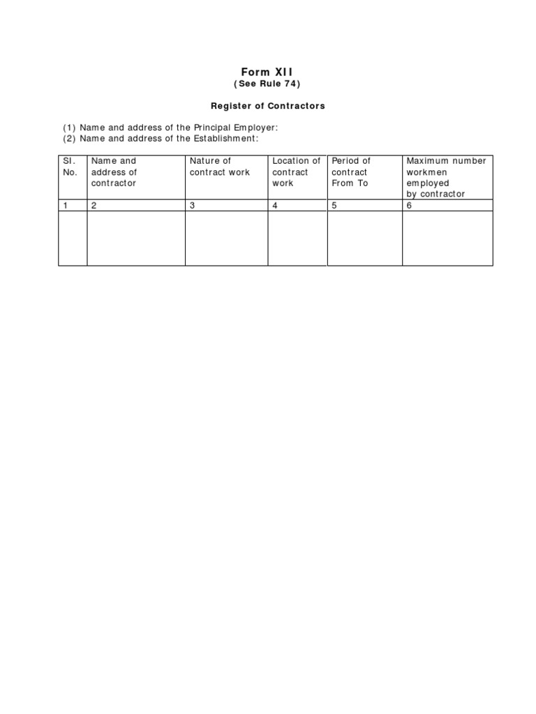 Form-12-Rule 74 PDF | PDF