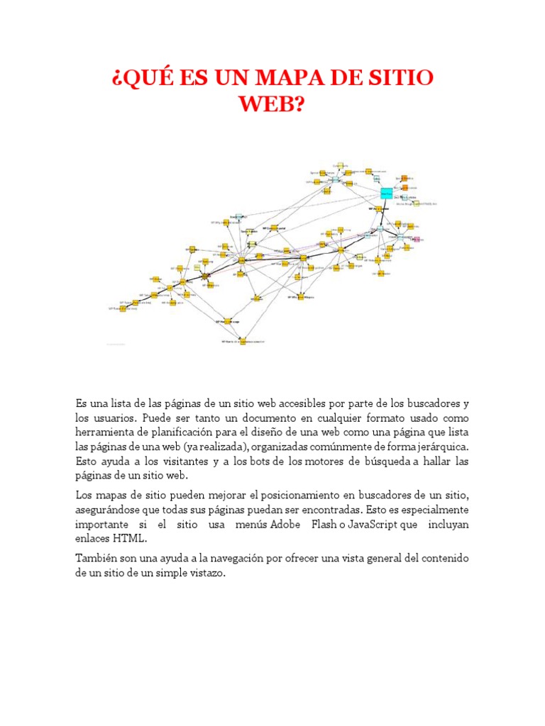 Qué Es Un Mapa de Sitio Web 00 | PDF