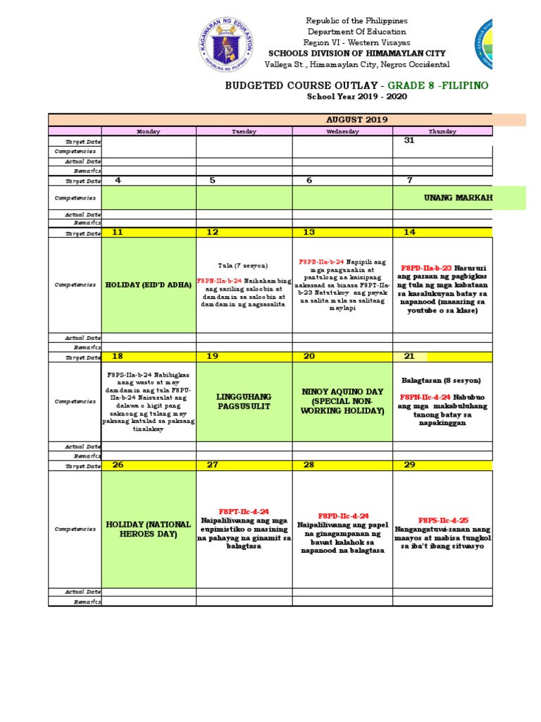 FILIPINO 8 BCO 2ND Quarter | PDF