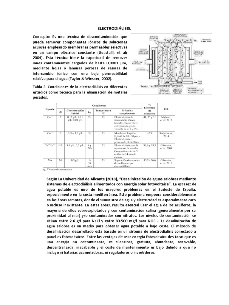 Electrodiálisis: Soluciones y Aplicaciones | PDF
