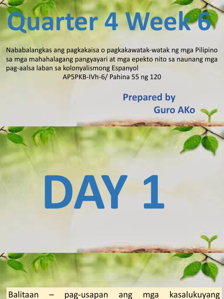 AP 5 Q4 Week 6 | PDF