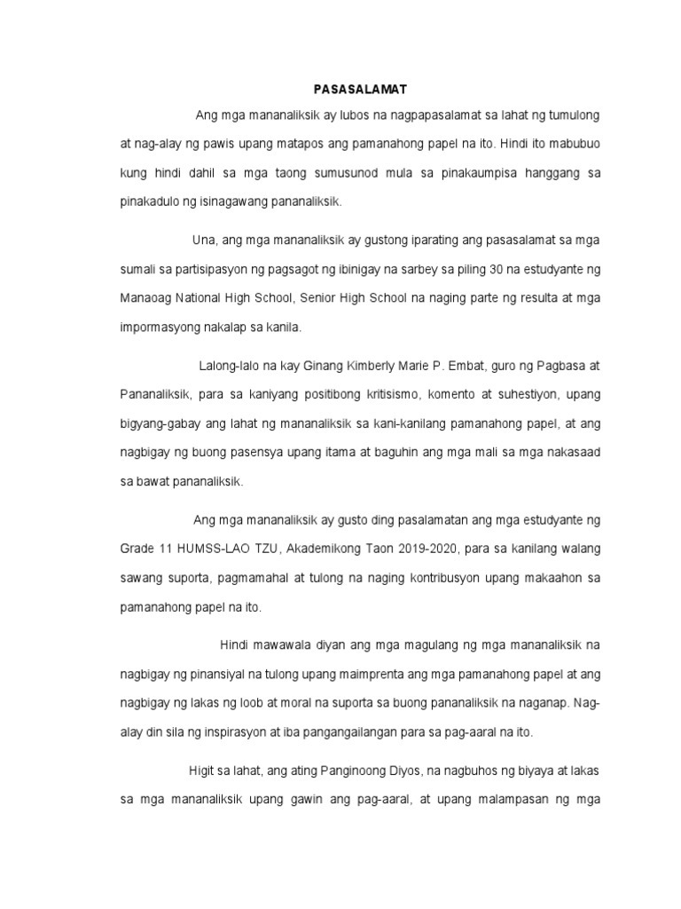 Pasasalamat Pdf