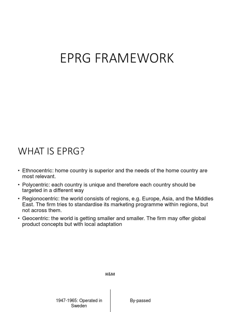 Eprg Framework | PDF