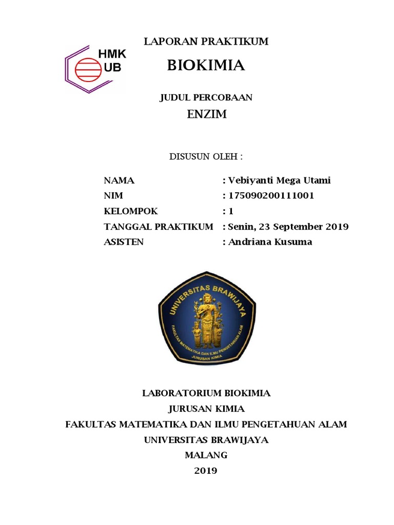 Laporan Biokimia Enzim | PDF