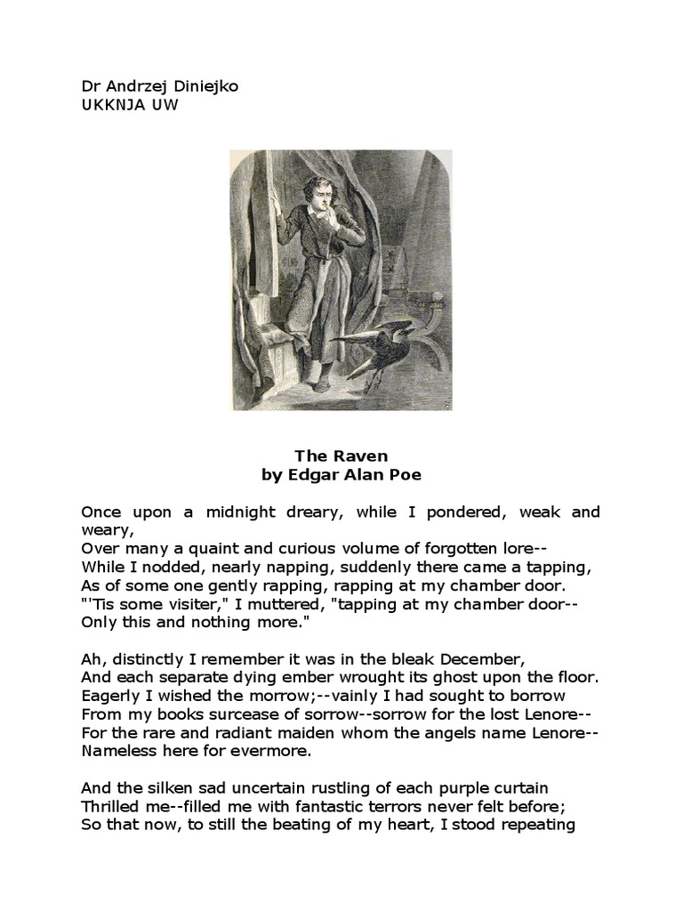 Edgar Allan Poe The Raven | PDF