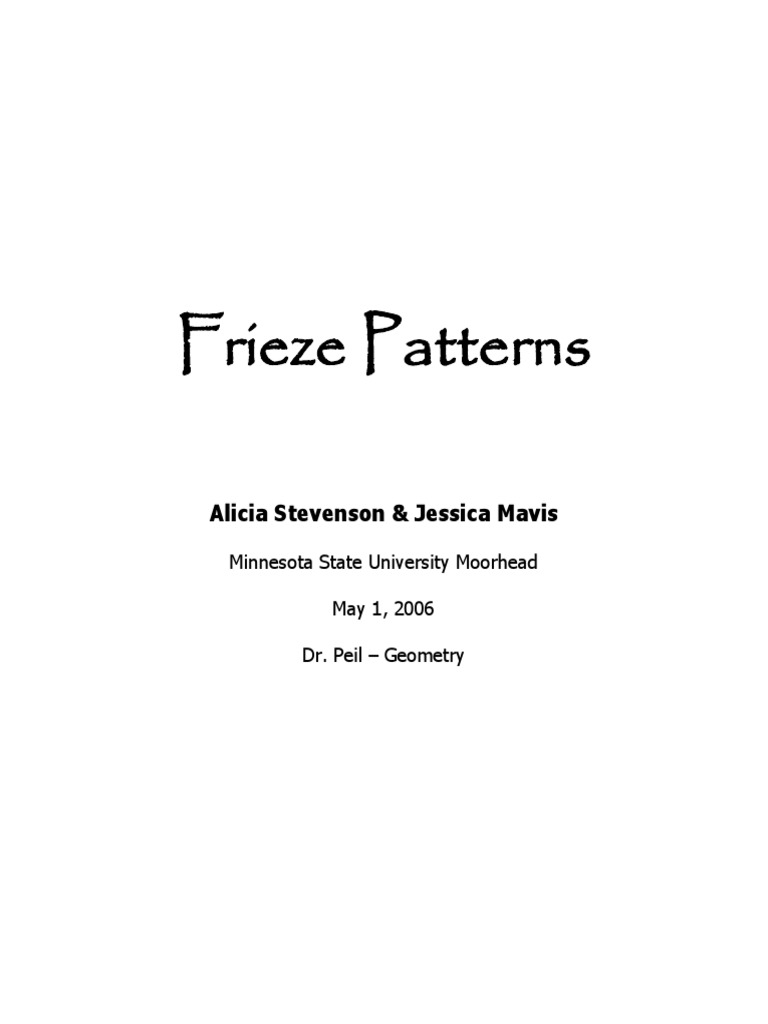 Frieze Patterns | PDF