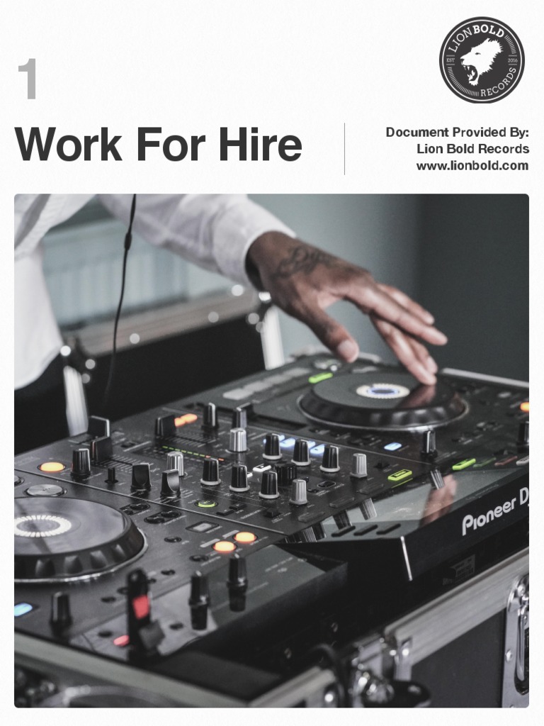 Music Contract - Work For Hire Agreement | PDF