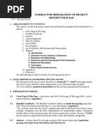 AKTU Project Report Format 2018-19 | PDF | Paragraph | Thesis