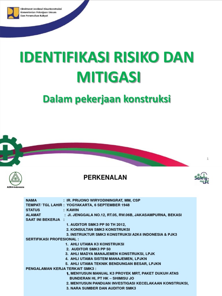 Identifikasi Risiko Mitigasi Dan Tanggap Darurat | PDF