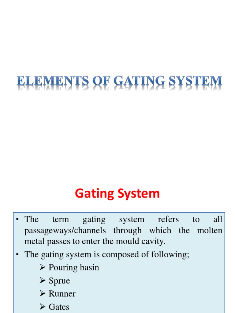 Gating&Risering System | PDF | Home & Garden