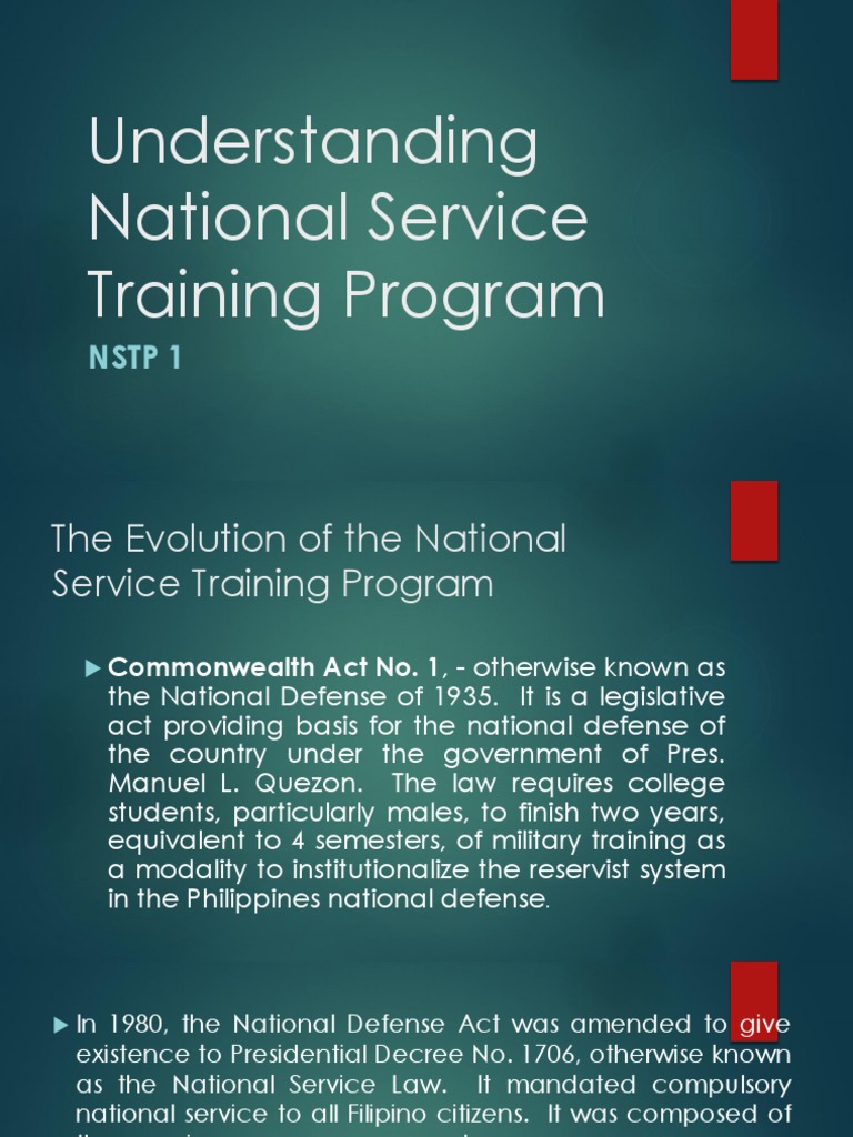 Evolution of NSTP | PDF