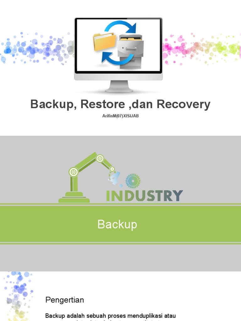 Panduan Backup & Restore Data | PDF | Komputer