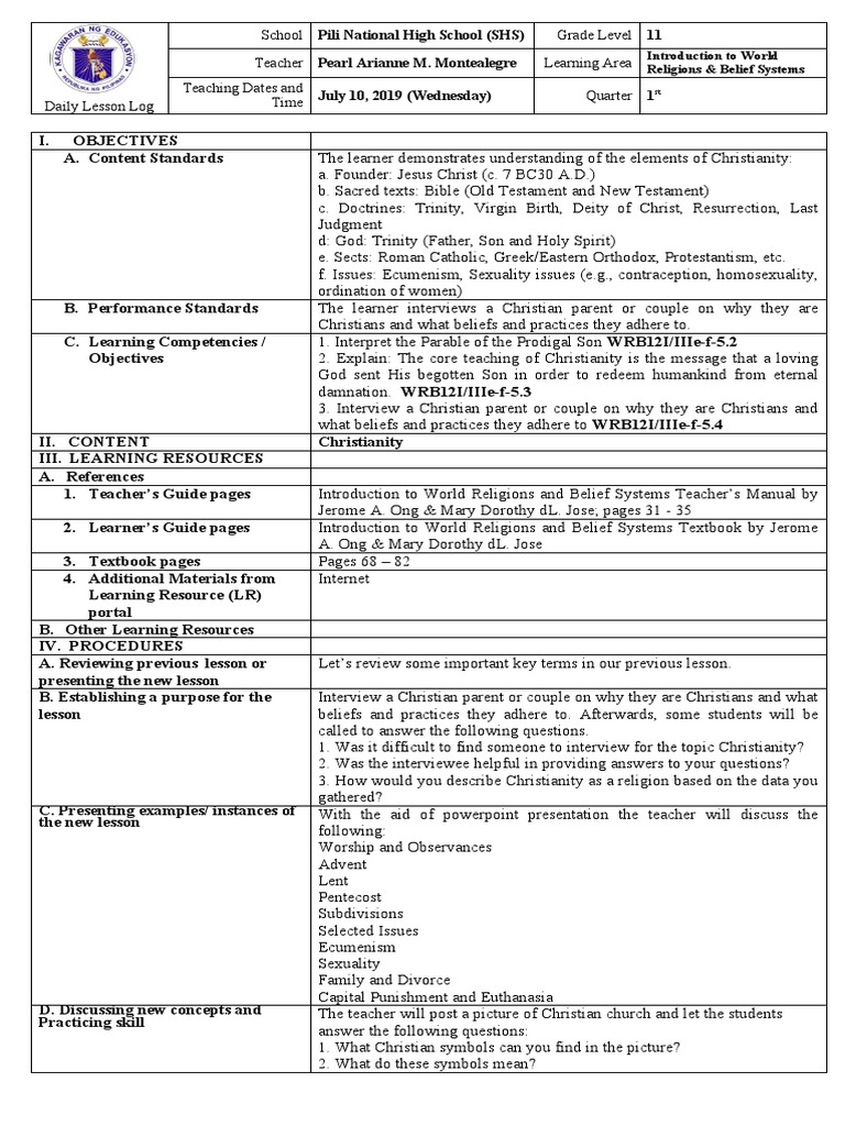 World Religion Lesson 6 | PDF