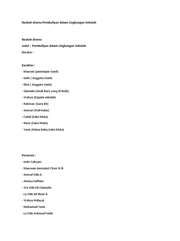 Contoh Naskah 1 | PDF