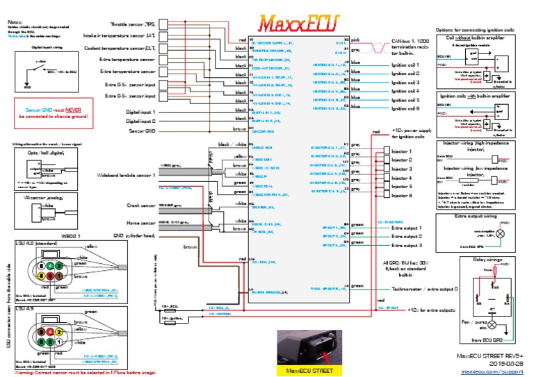 MaxxECU STREET (REV9+) - Wiring-En | PDF